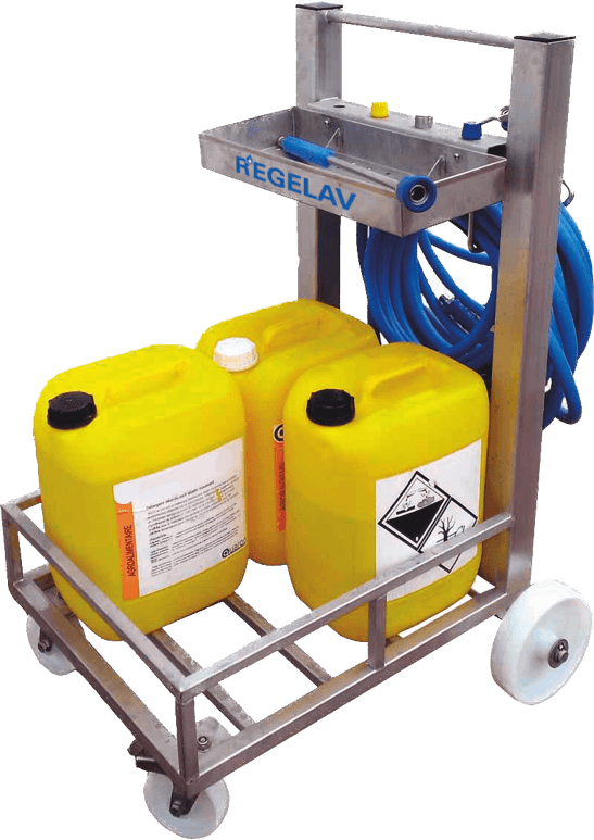 Chariot porte bidon CPB - Regelav - Solutions Haute pression